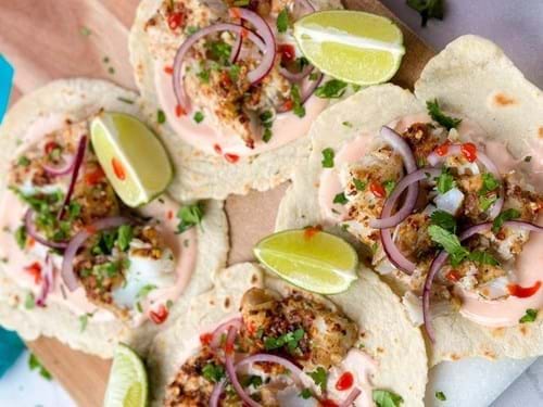 Fajita Fish Tacos With Chilli And Lime Sauce Recipe | PureGym